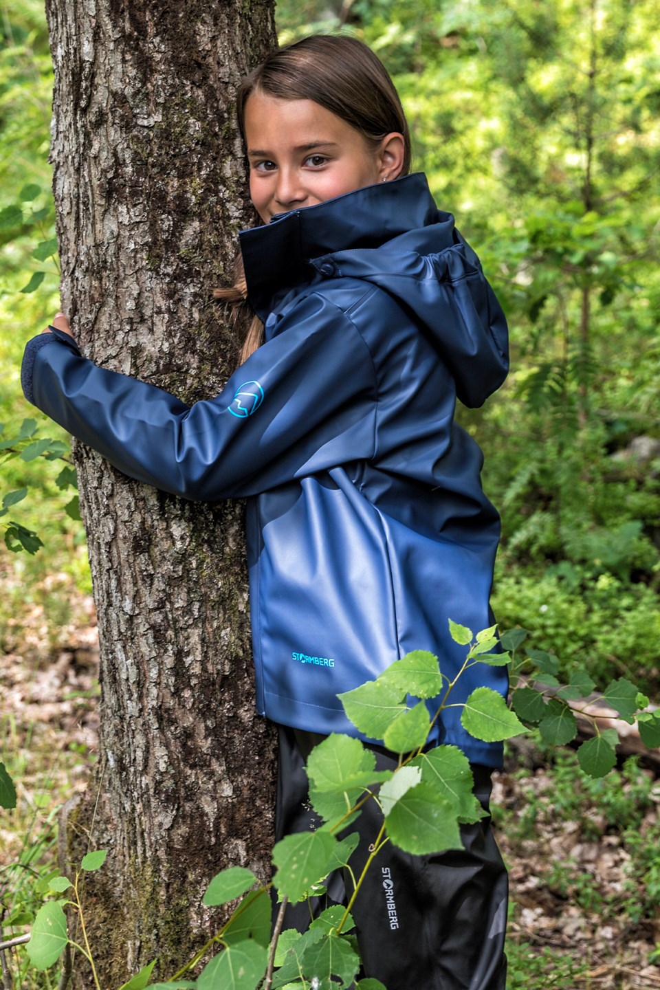 Vestergapet regnjakke barn 8-14 - blå | Stormberg
