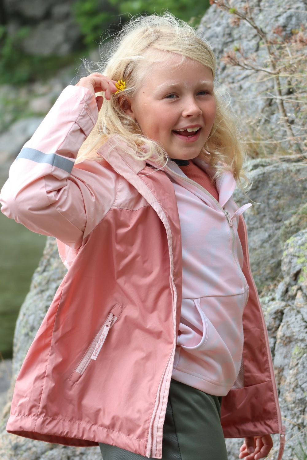 Vindheia jakke barn 1-7 - rosa | Stormberg