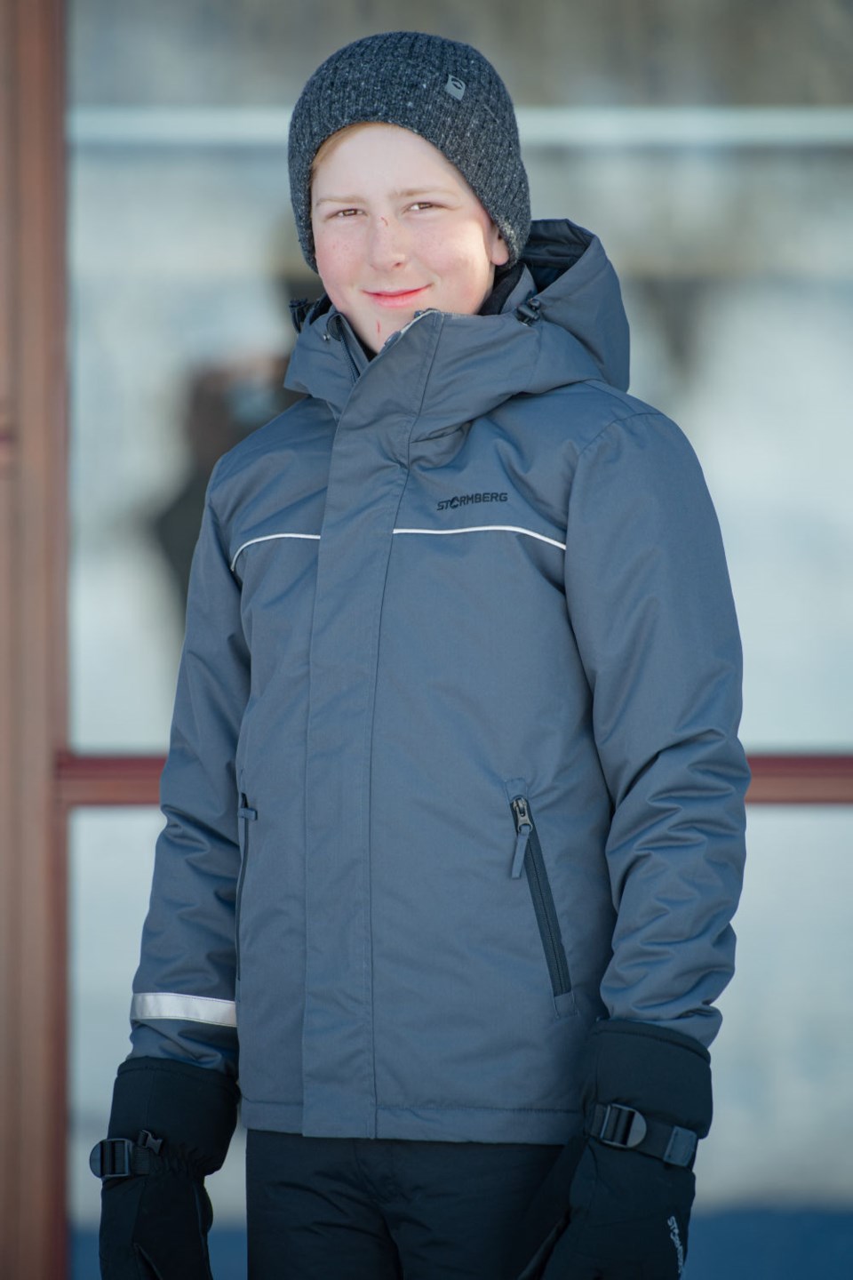 Dalfonna vattert jakke barn 8-14 - grå | Stormberg