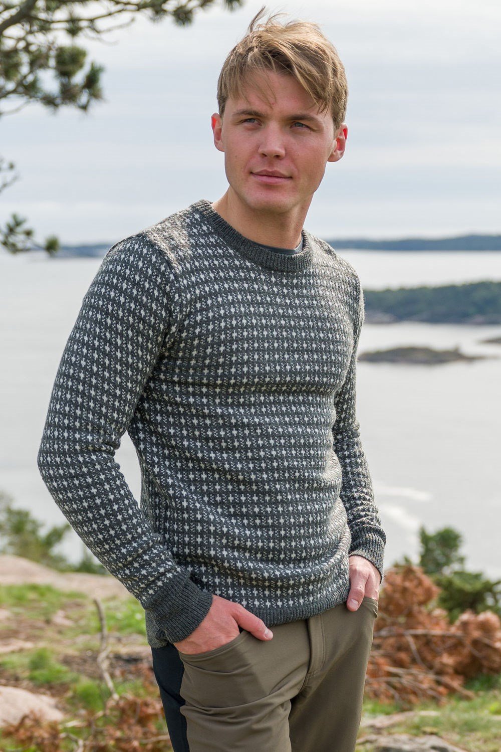 Nordishavet Islender ullgenser herre - grå | Stormberg