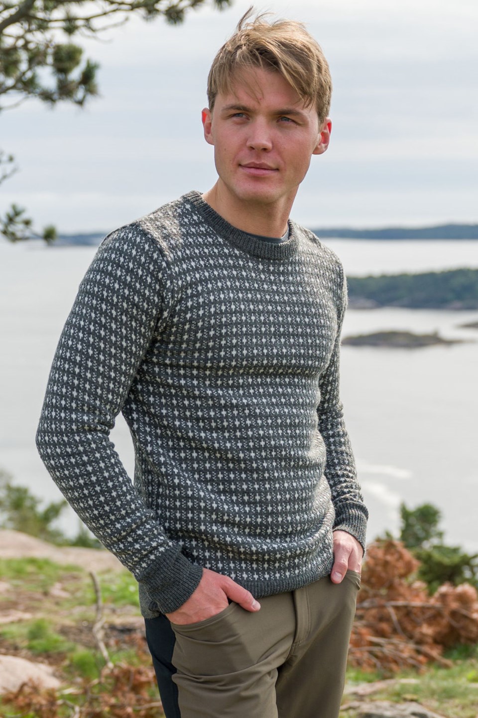 Nordishavet Islender ullgenser herre - grå | Stormberg