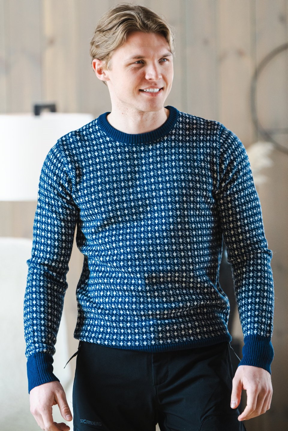 Nordishavet Islender ullgenser herre - blå | Stormberg