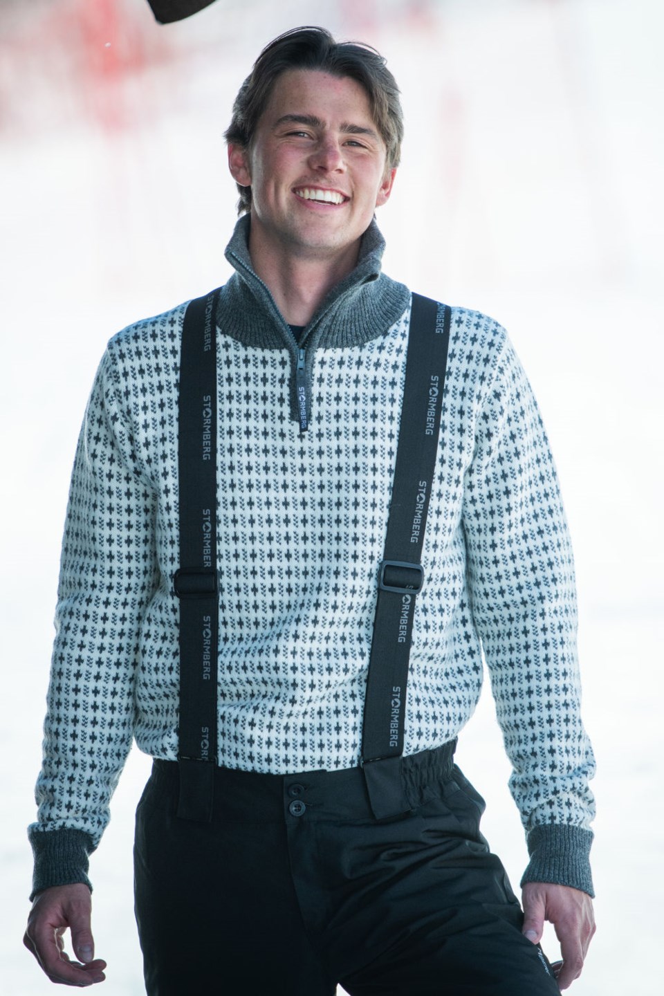 Nordishavet Half Zip islender ullgenser herre - hvit | Stormberg