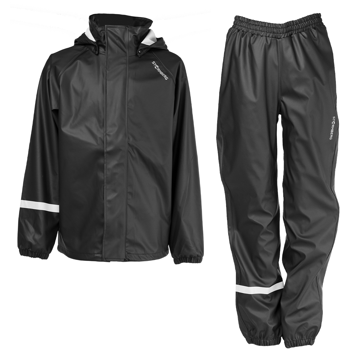 Regndag regnsett barn 8-14 - sort | Stormberg