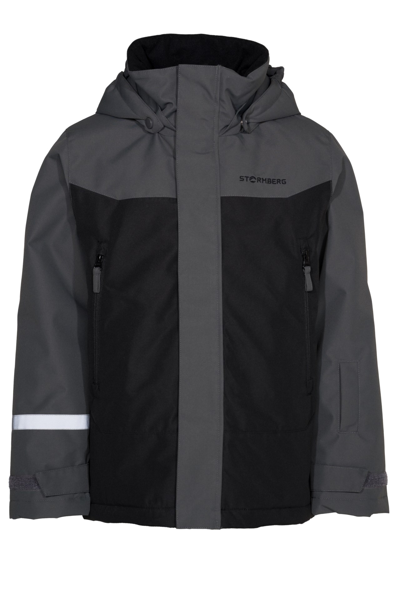 Geilo vattert jakke barn 8-14 - sort / grå | Stormberg