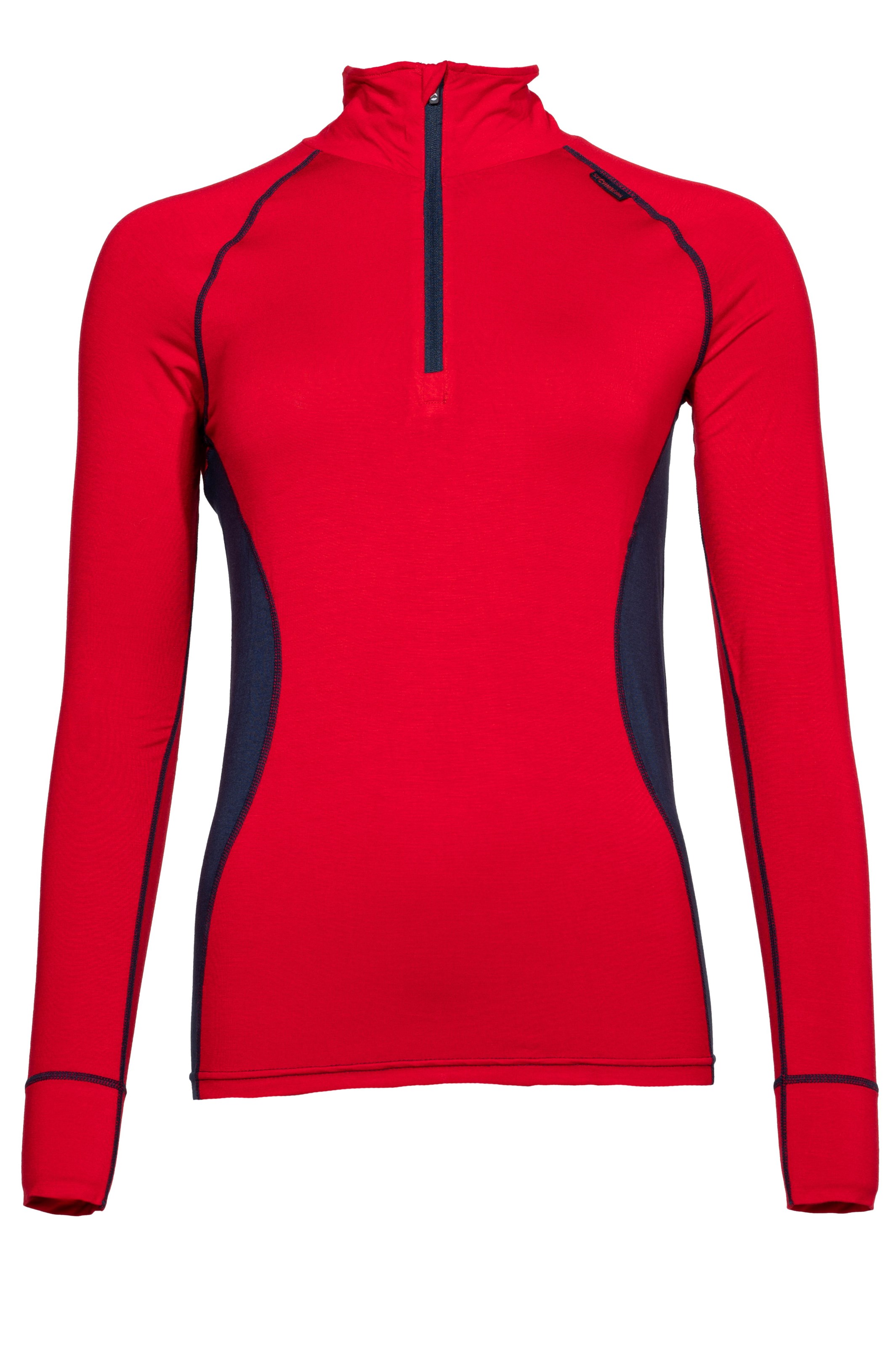 Brattfjell bambus Half Zip genser dame - rød | Stormberg