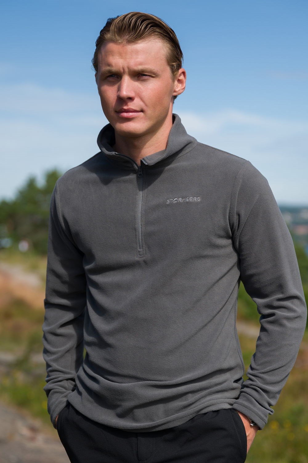 Marka fleecegenser herre - grå | Stormberg