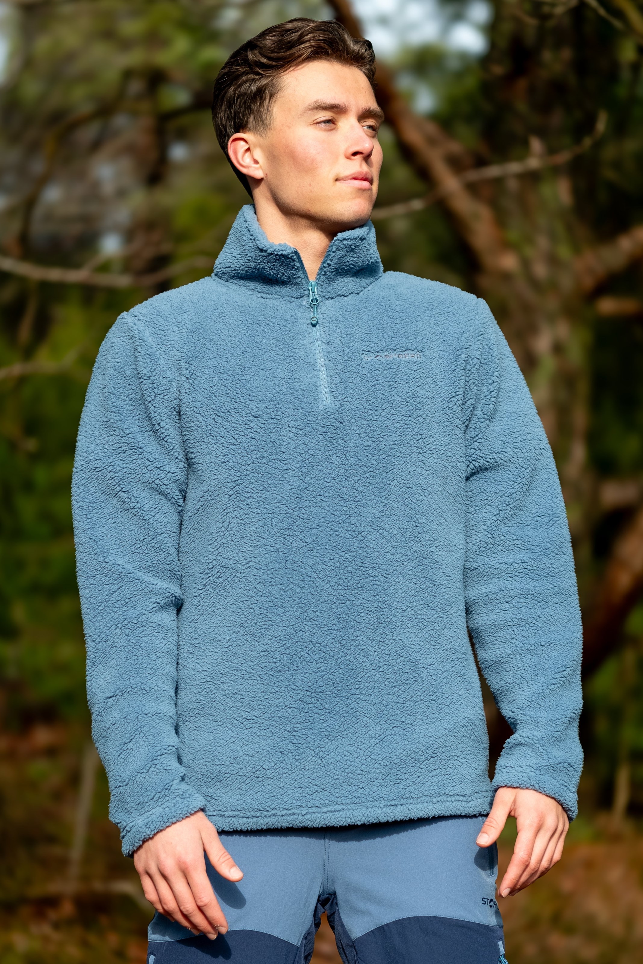 Hamar sherpa Half Zip genser herre - blå | Stormberg