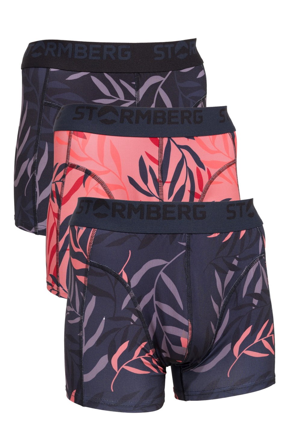 Steindalen boxer 3-pack herre - sort / oransje / rosa | Stormberg