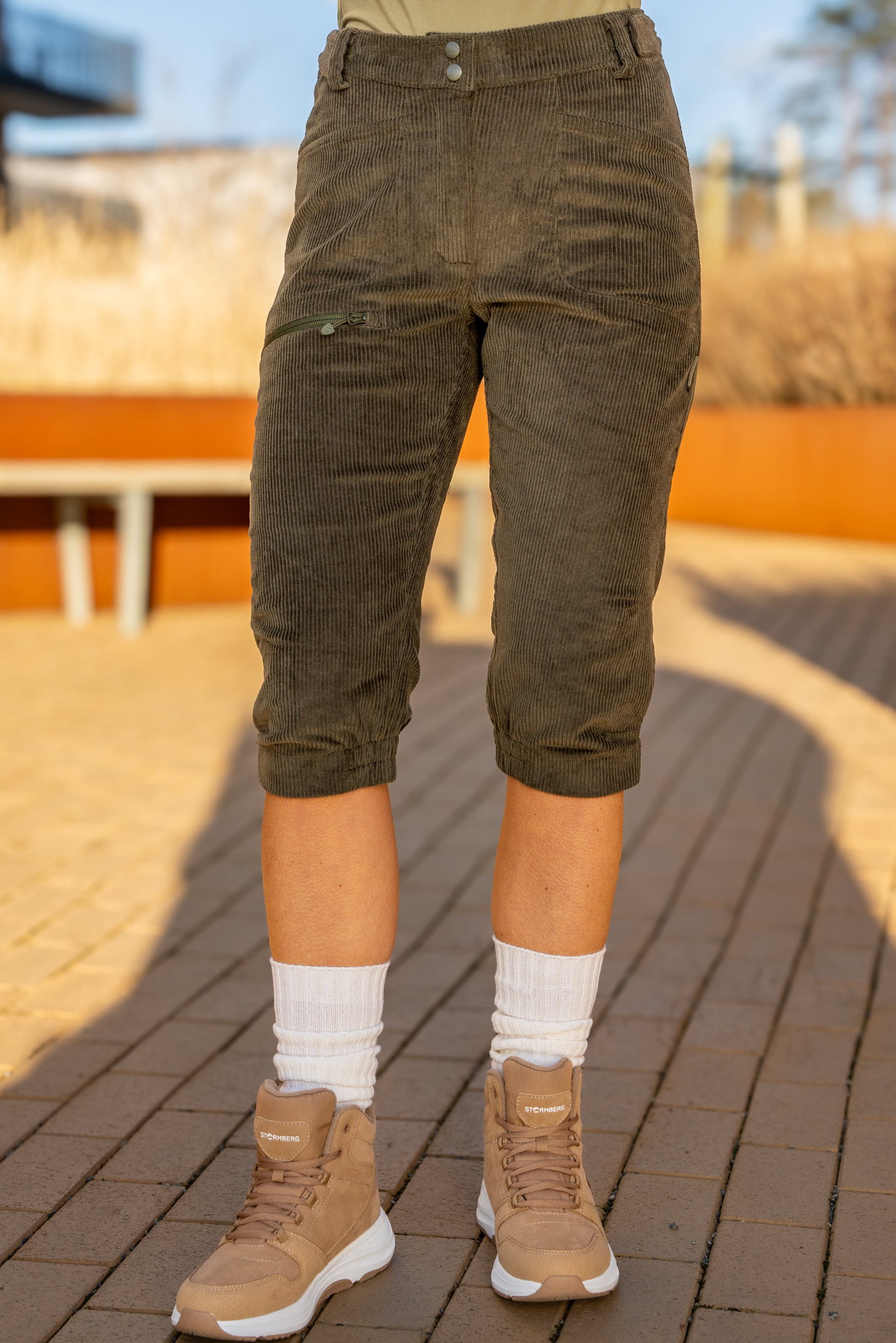 Slettefjell cord nikkers dame - grønn | Stormberg