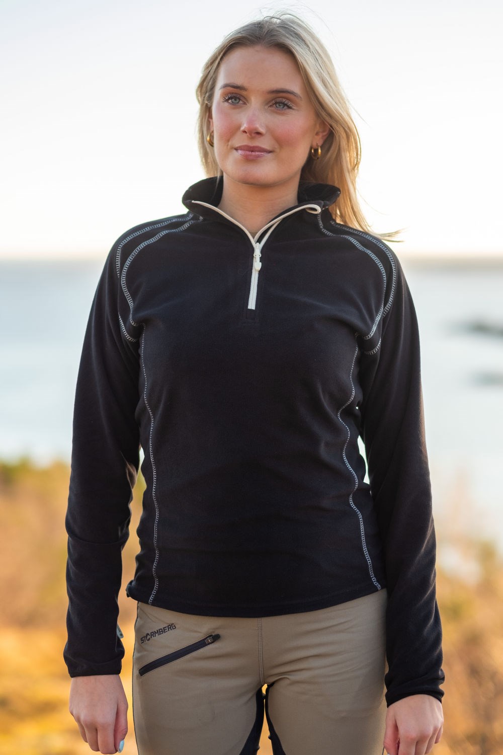 Vigør resirkulert fleecegenser dame - sort | Stormberg