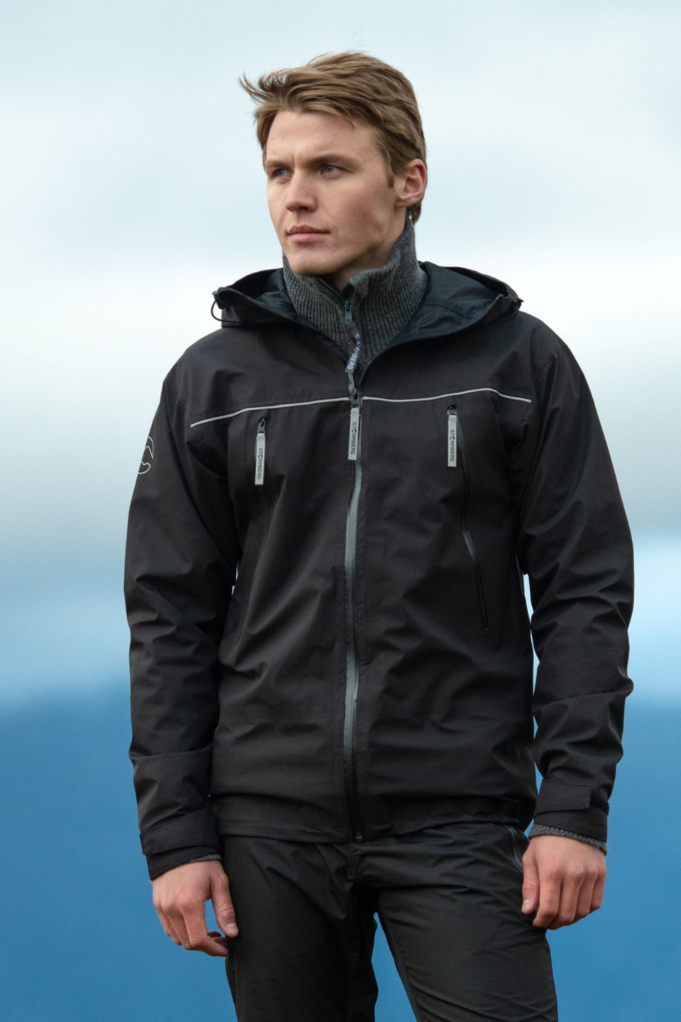 Verberget resirkulert skalljakke herre - svart | Stormberg