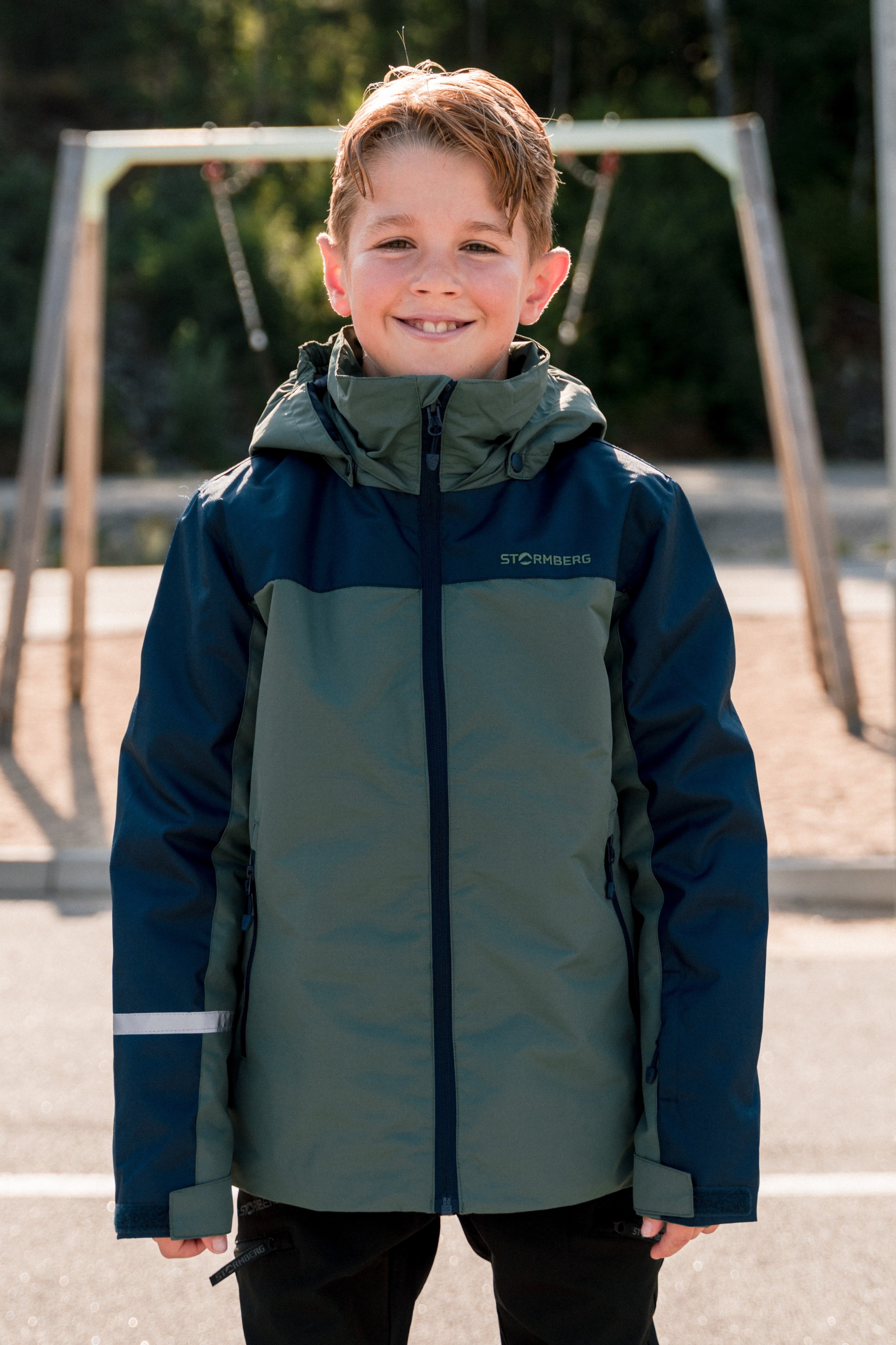 Kvitfjell vinterjakke barn 8-14 - blå/grønn | Stormberg