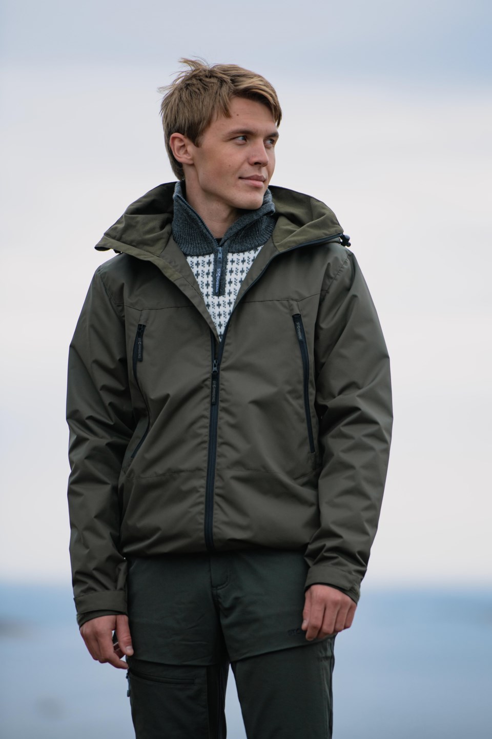 Froland resirkulert skalljakke herre - grønn | Stormberg