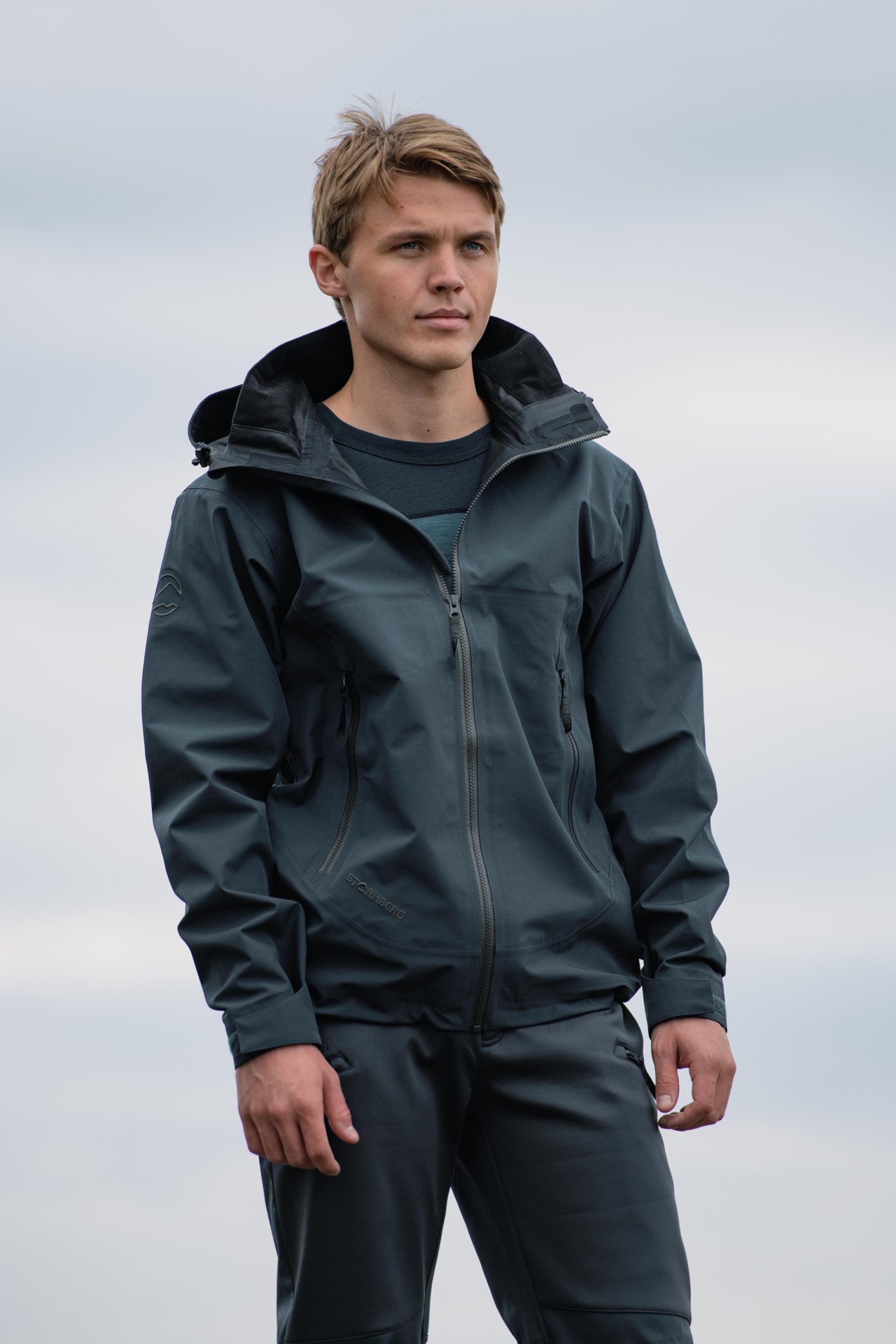 Nonsbu resirkulert skalljakke herre - blå | Stormberg